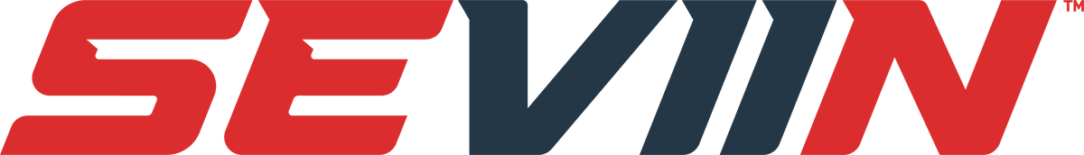 SEVIIN DECAL 5"X1" RED AND BLUE COMBO | St. Croix Rods - Dealer